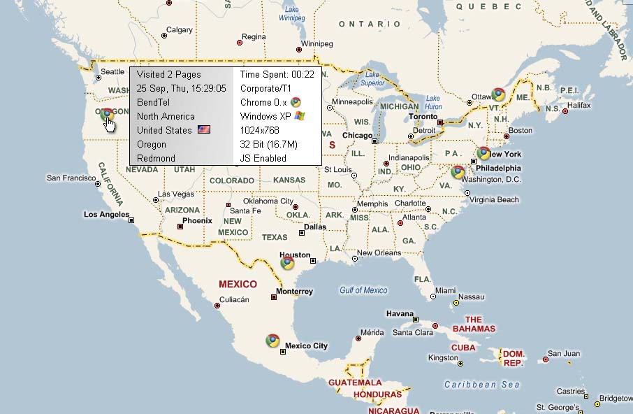 NPT V3.2 Screenshot - On the Map.